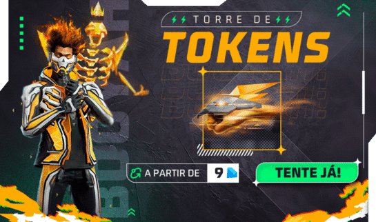 Torre de Tokens Free Fire: Conjunto Quebra Crânio (Junho 2023) - PS Verso