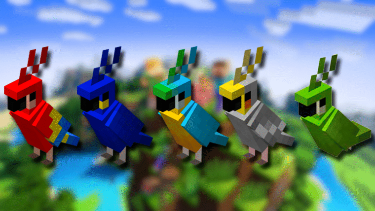 Minecraft: Como encontrar e domesticar Papagaios